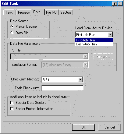 How to Create or Edit a Task that Uses a Master Device